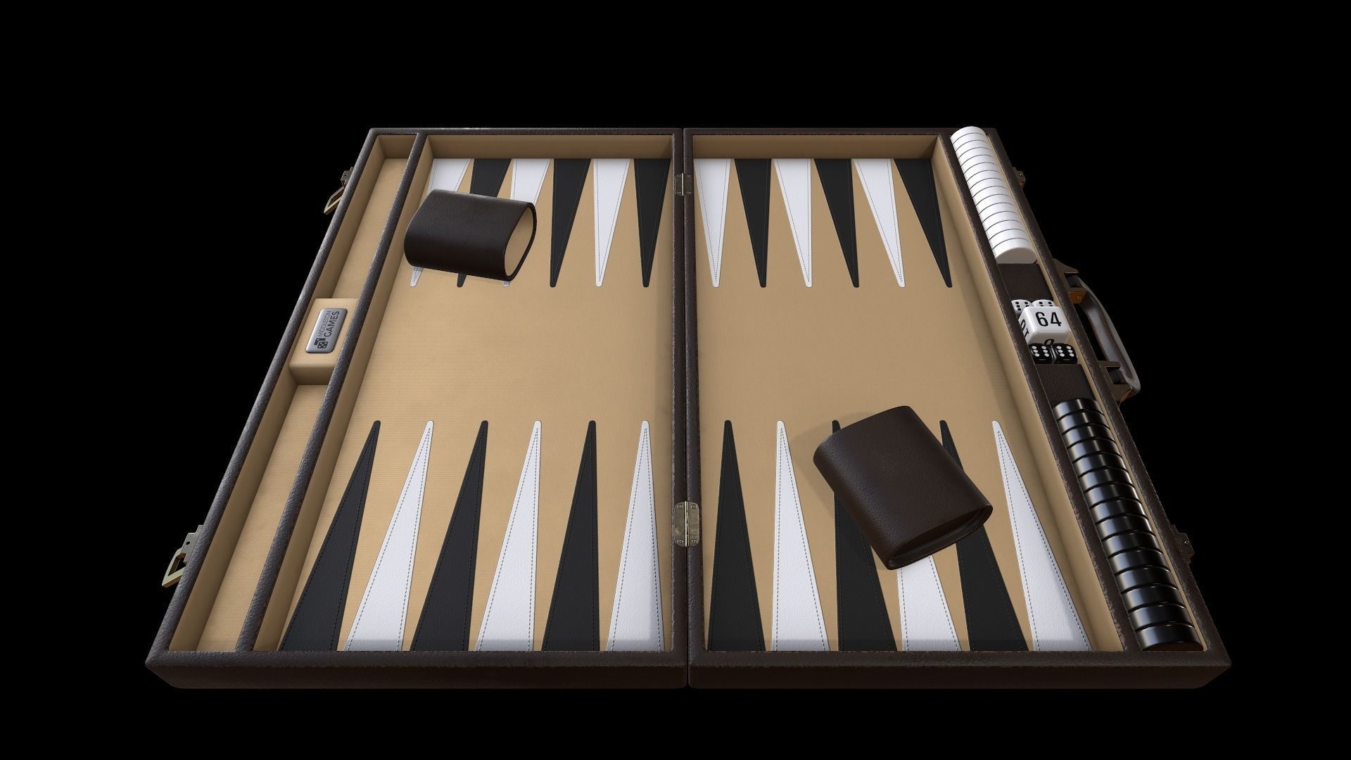 3D model Backgammon board game VR / AR / low-poly | CGTrader