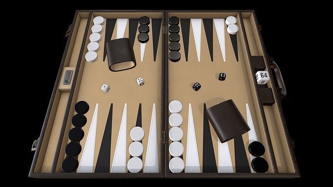 3D model Backgammon board game VR / AR / low-poly | CGTrader