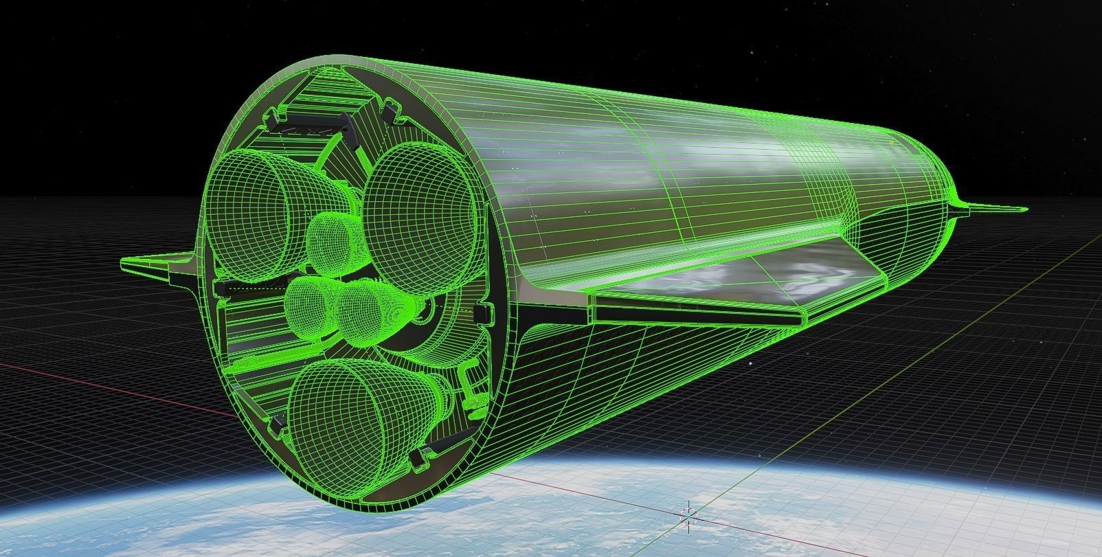 SpaceX Starship Crew Cargo and Tanker version 3D model | CGTrader