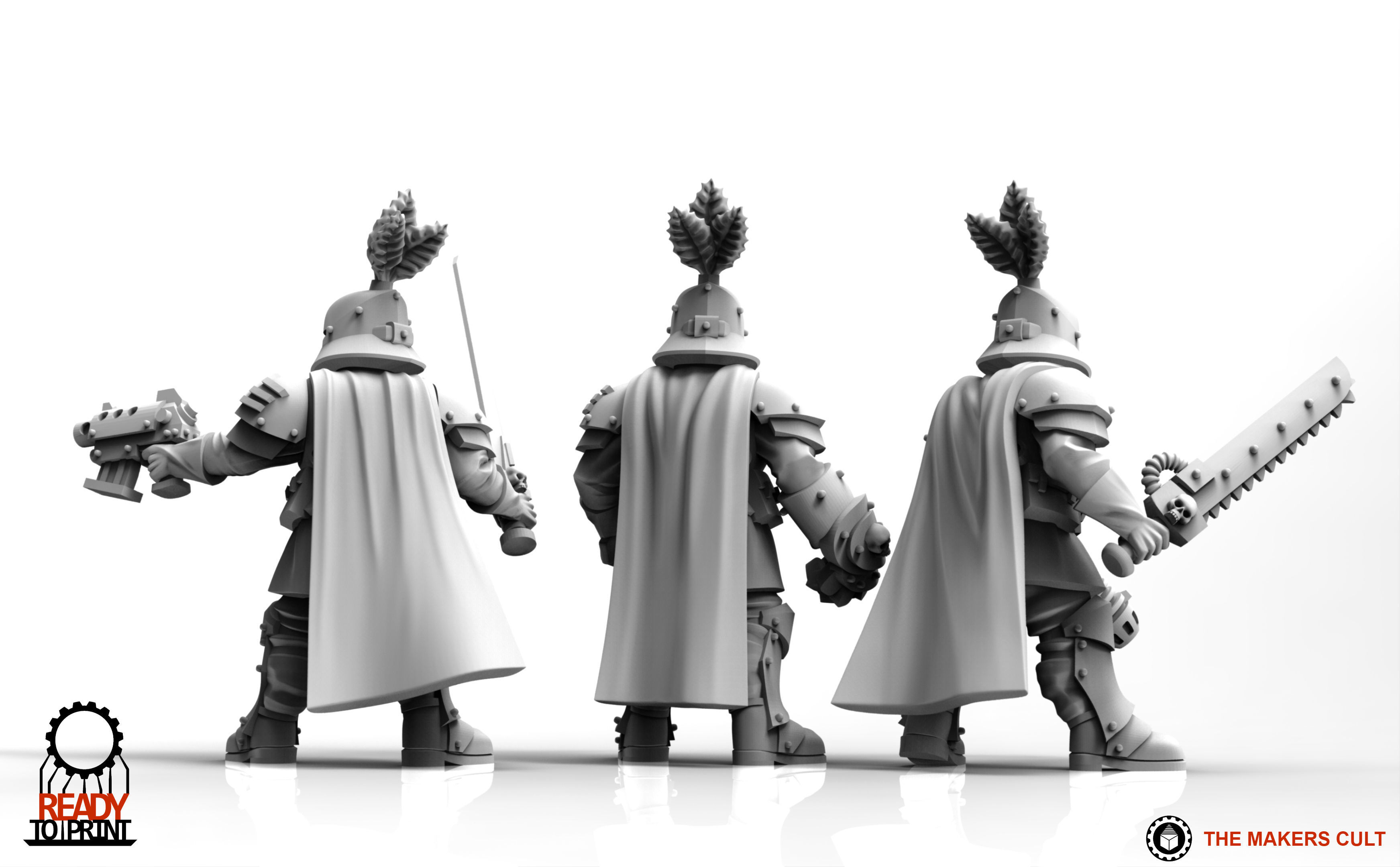 Feudal Guard - Sergeant Builder 3D model 3D printable | CGTrader