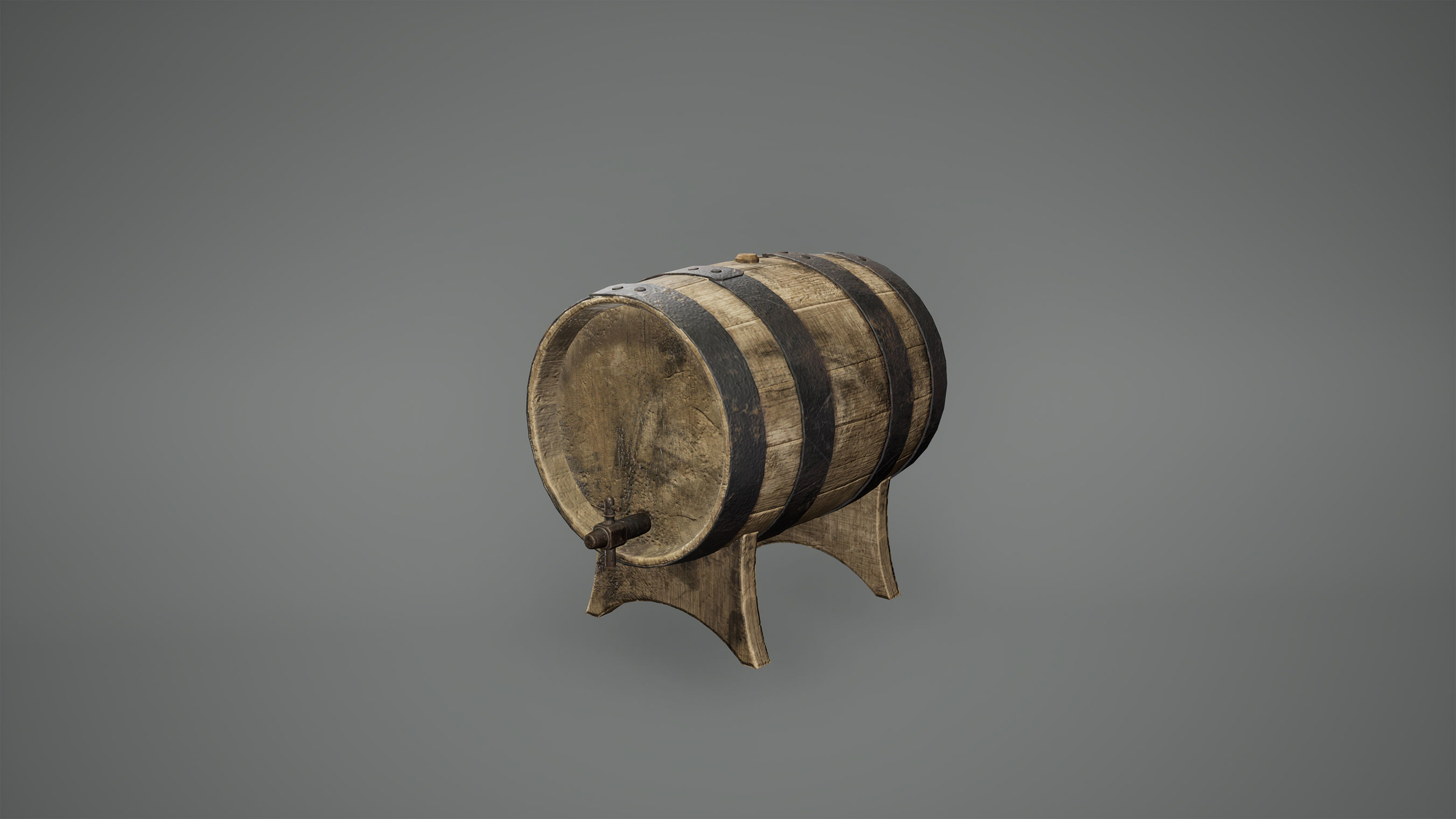 3D model Viking Barrels Low Poly Game Ready VR / AR / low-poly | CGTrader