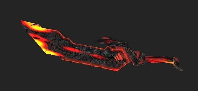 Ashen Golem Sword 3D model | CGTrader