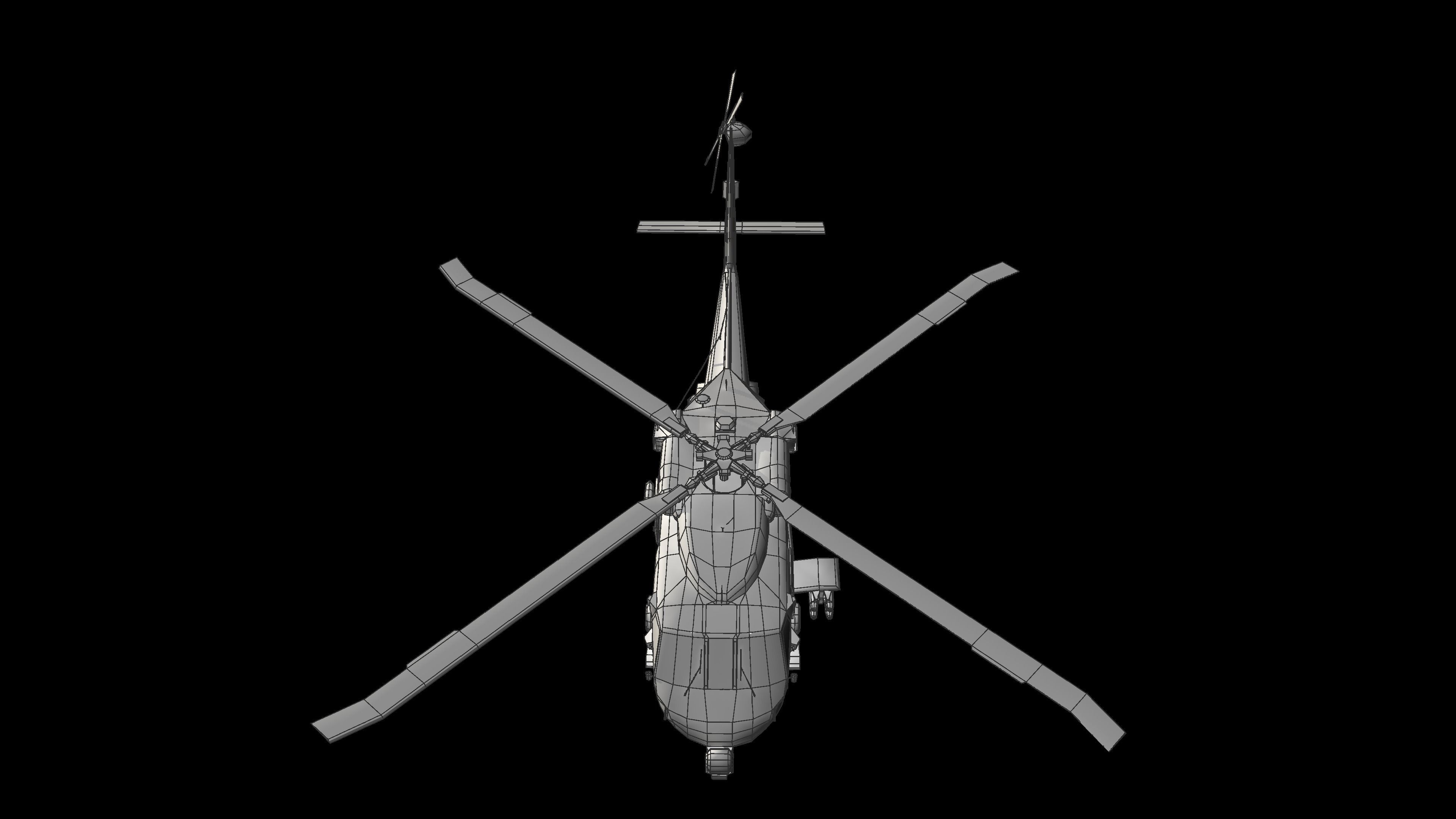 3D model SH-60 Seahawk VR / AR / low-poly | CGTrader