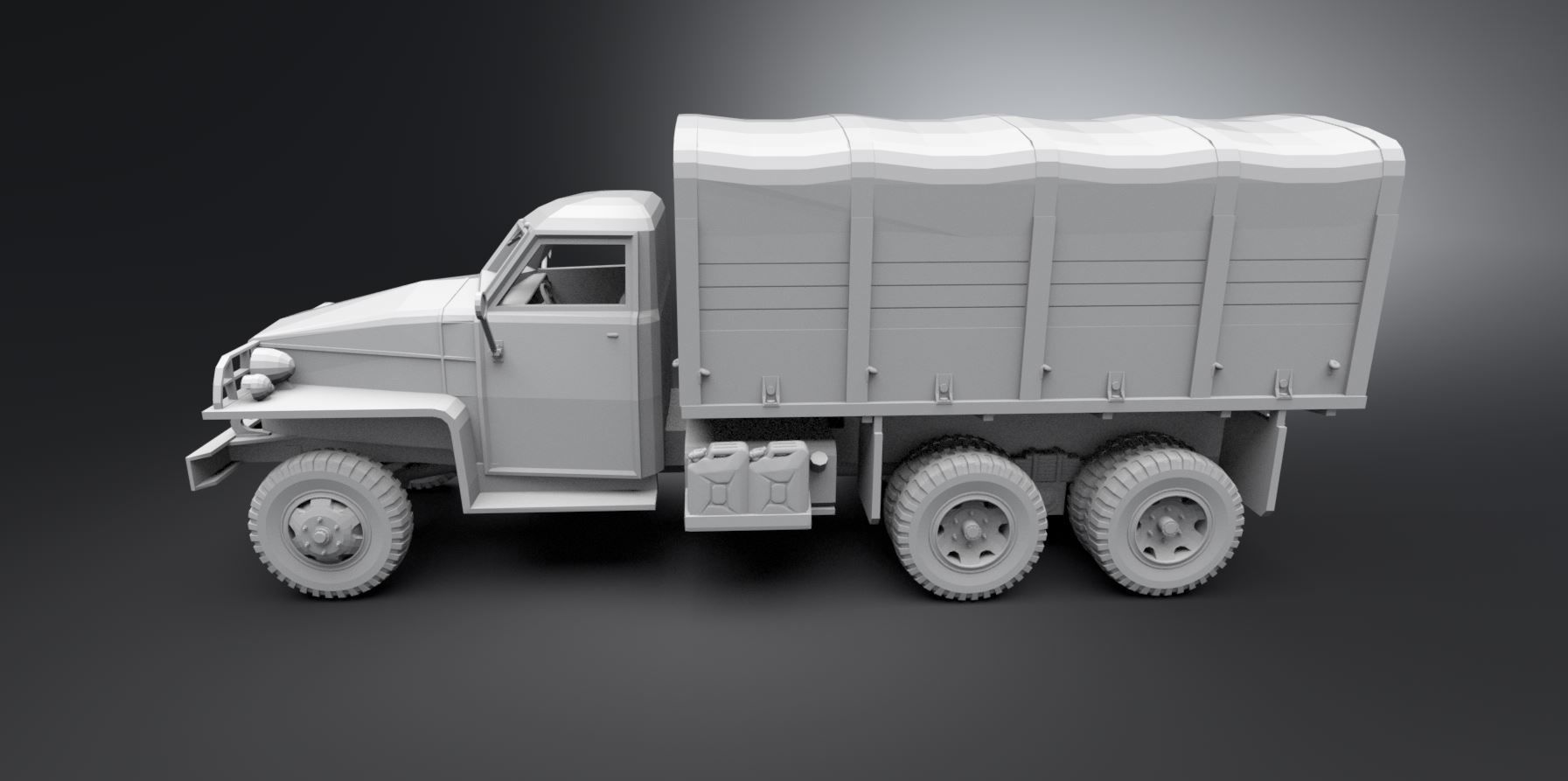 Studebaker US6 Scale model 3D model 3D printable | CGTrader