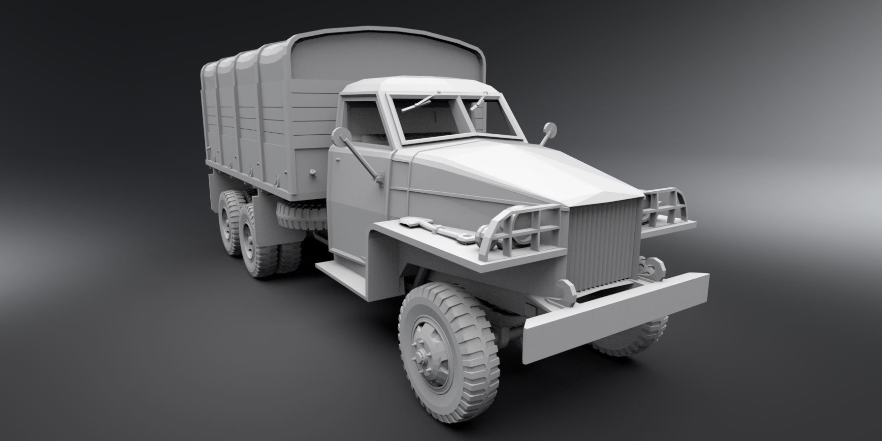 Studebaker US6 Scale model 3D model 3D printable | CGTrader