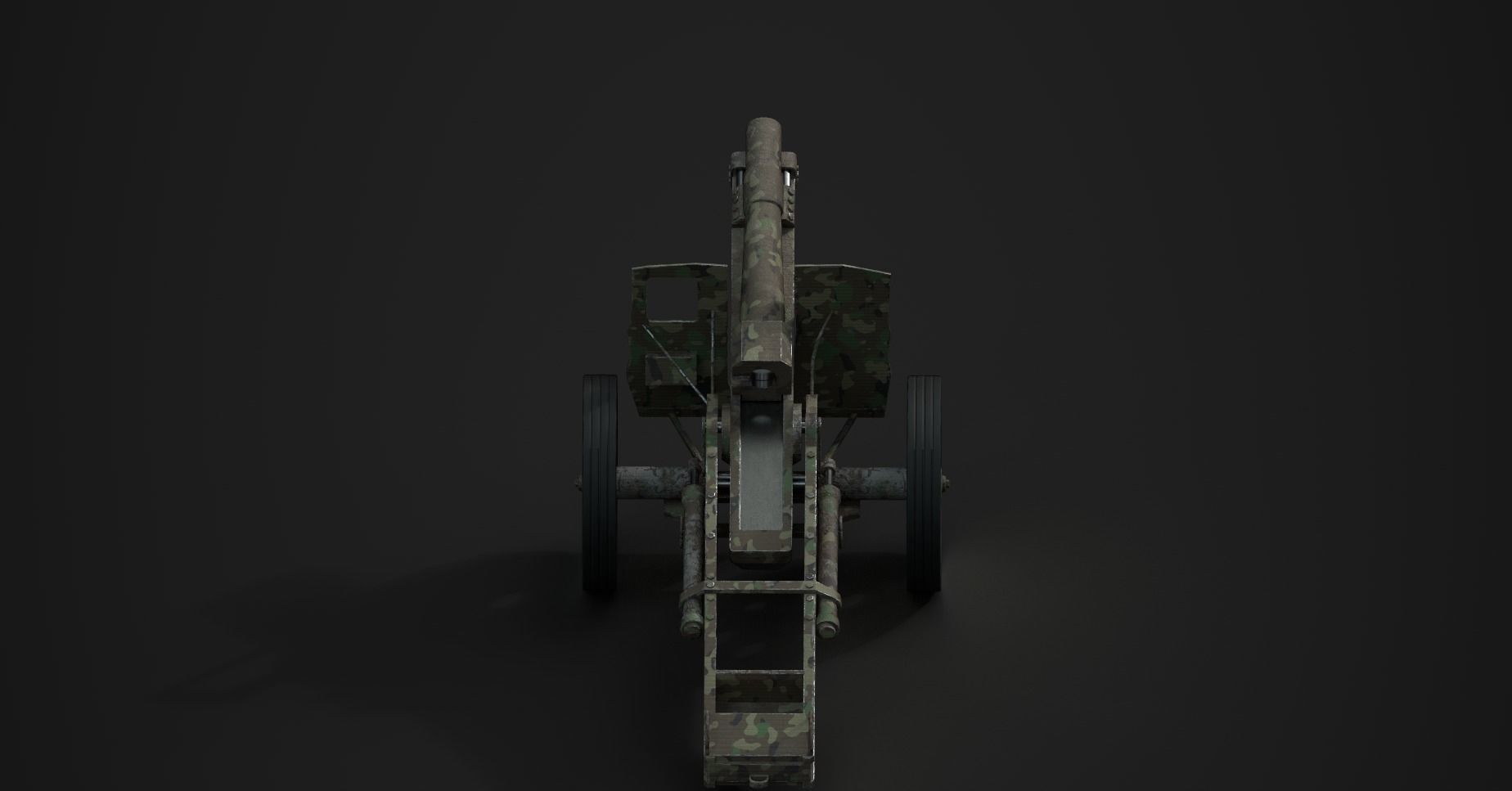 3D model 15cm IG33 Infantry Artillery Gun VR / AR / low-poly | CGTrader