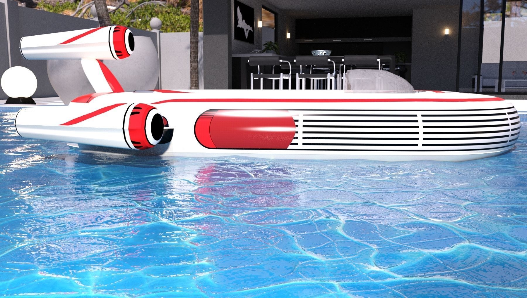 Inflatable Landspeeder 3D model | CGTrader