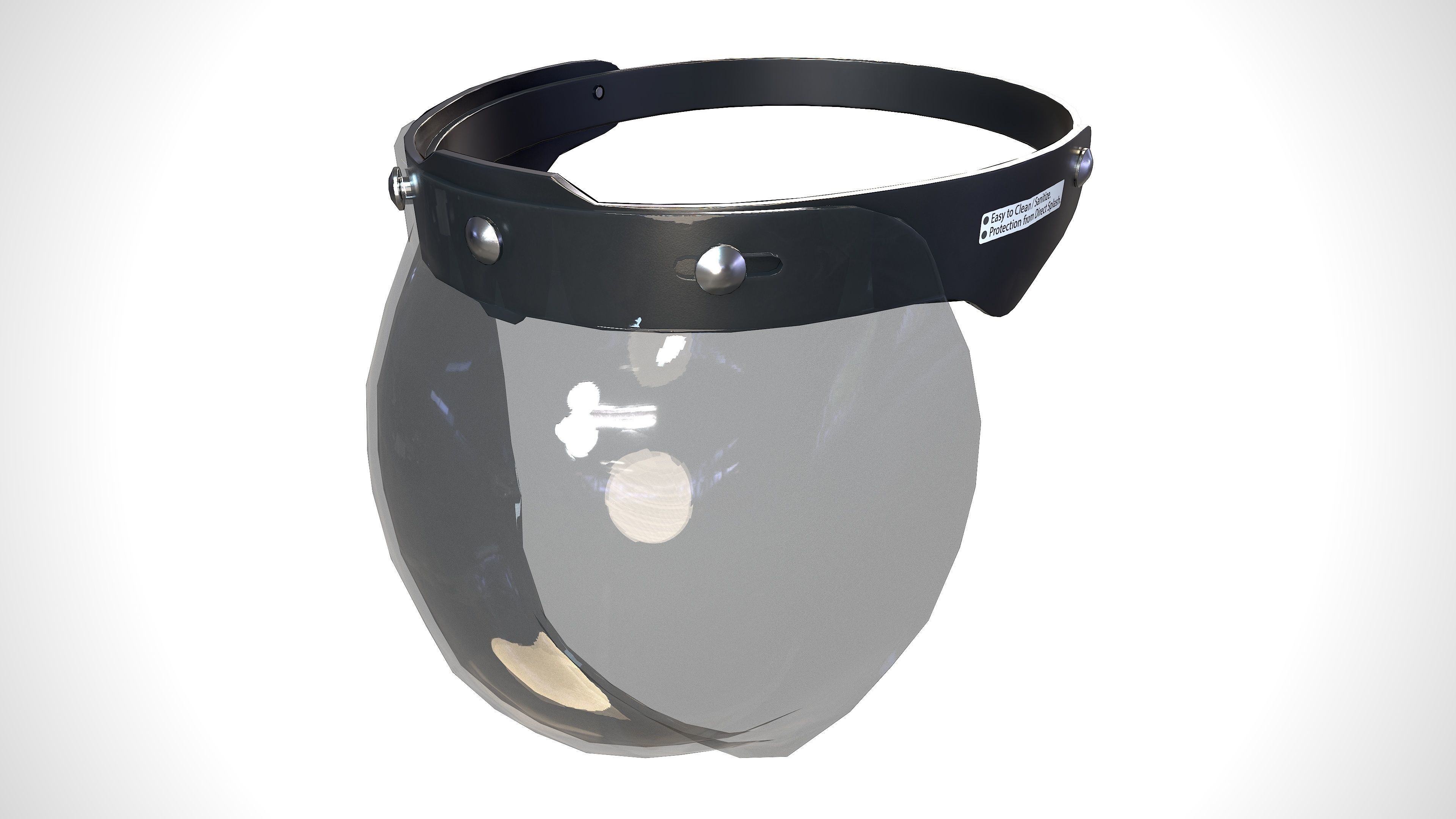 3D model Face Shield Helmet VR / AR / low-poly | CGTrader