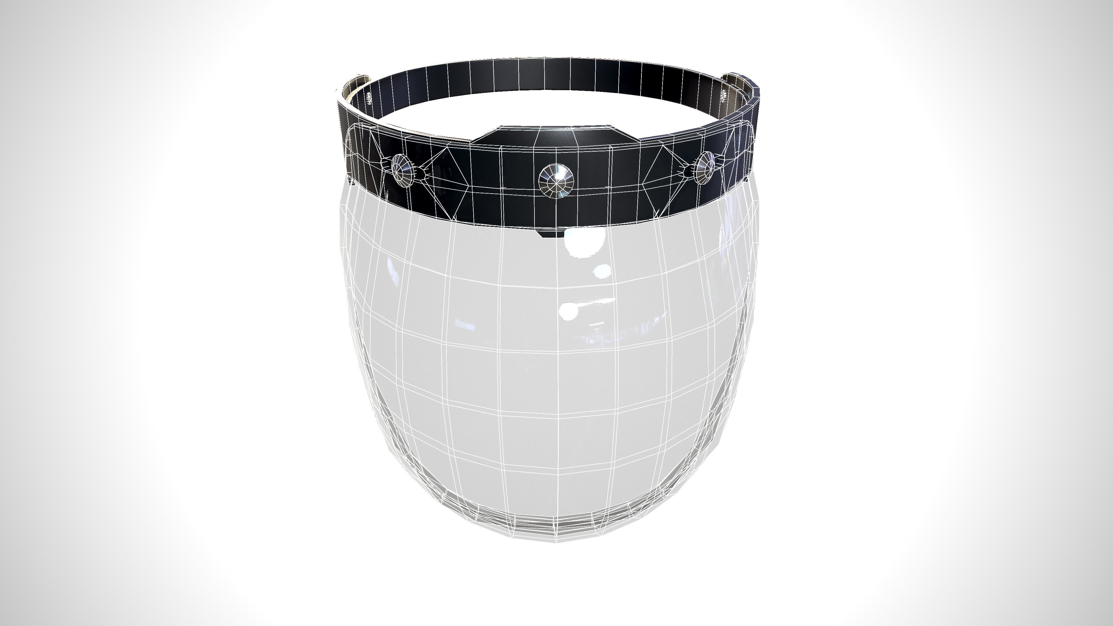 3D model Face Shield Helmet VR / AR / low-poly | CGTrader