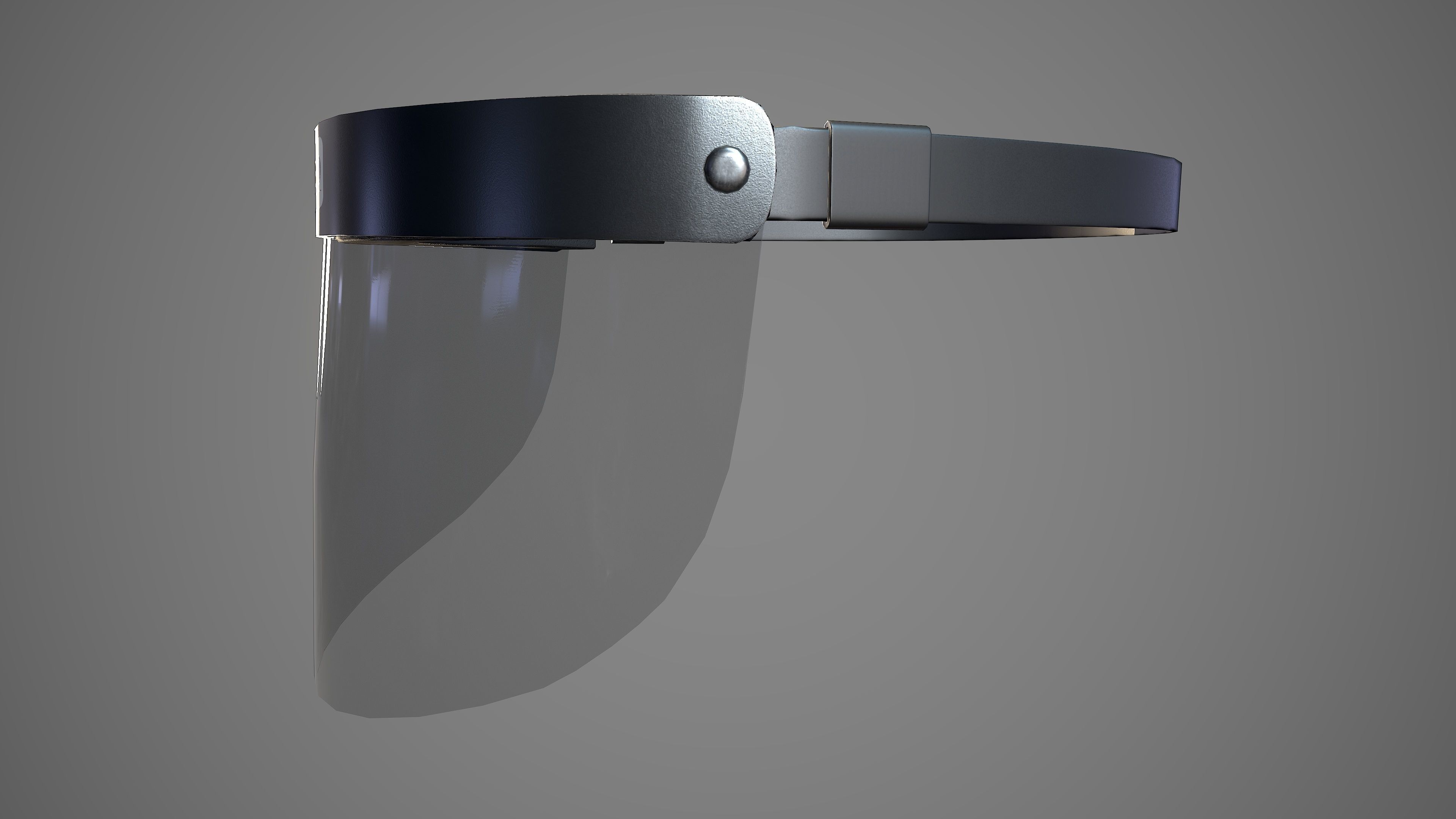 3D model Face Shield Plastic VR / AR / low-poly | CGTrader