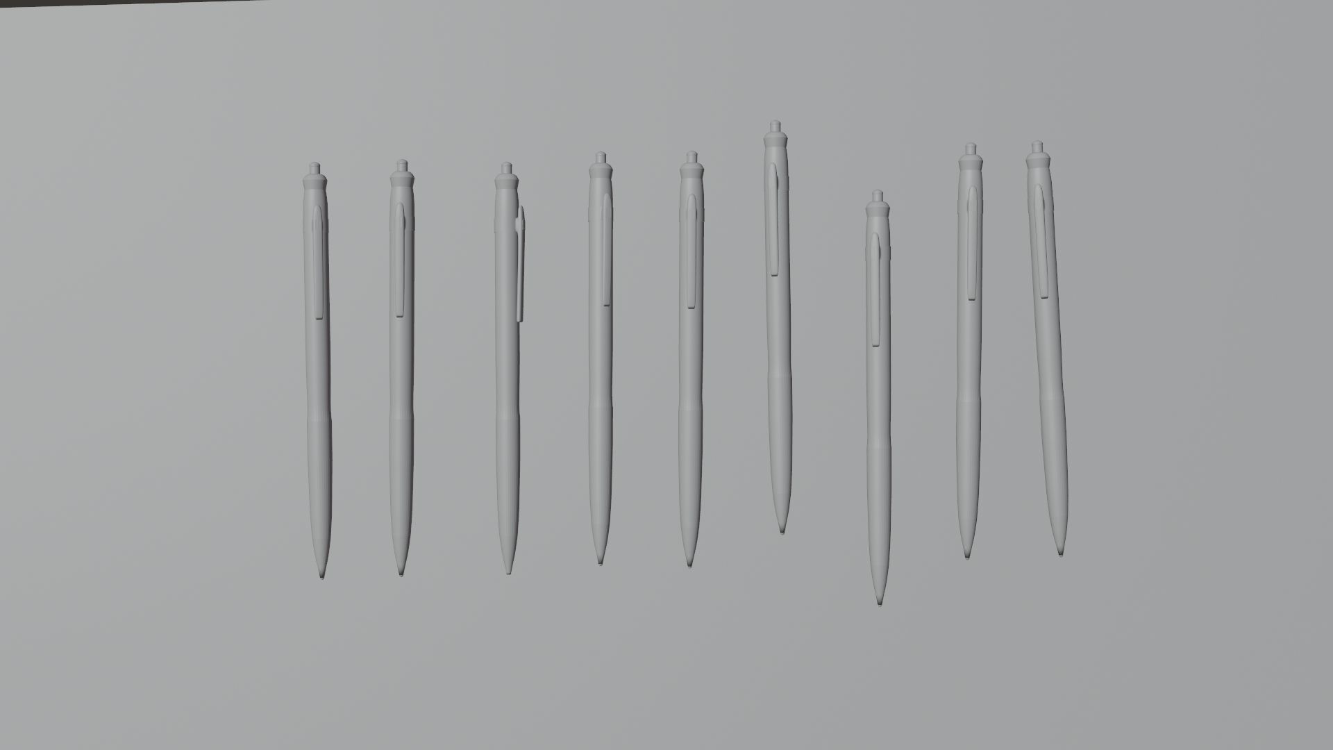 3D model Colorful ball point business Pen model pack VR / AR / low-poly ...