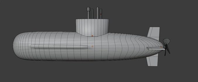 3d submarine model 3D model | CGTrader