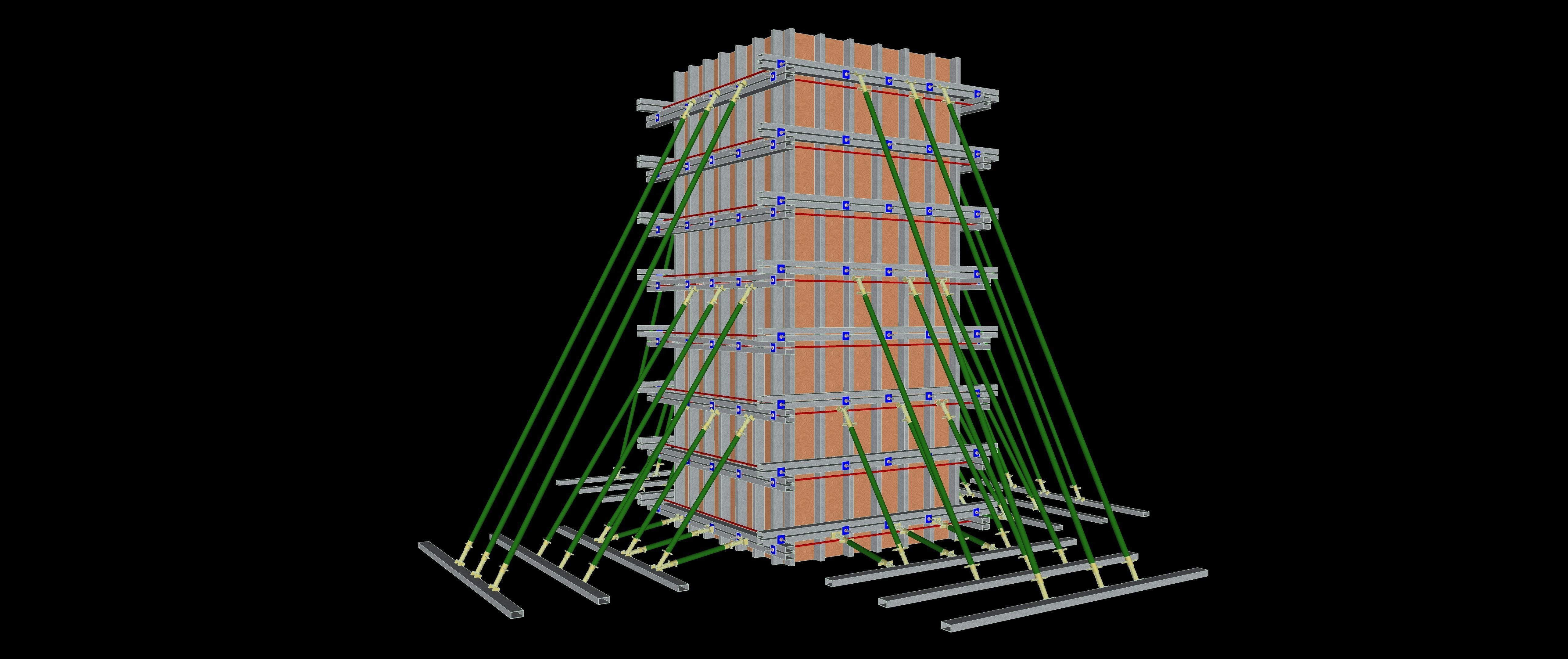 Column Formwork 3D model 3D printable | CGTrader