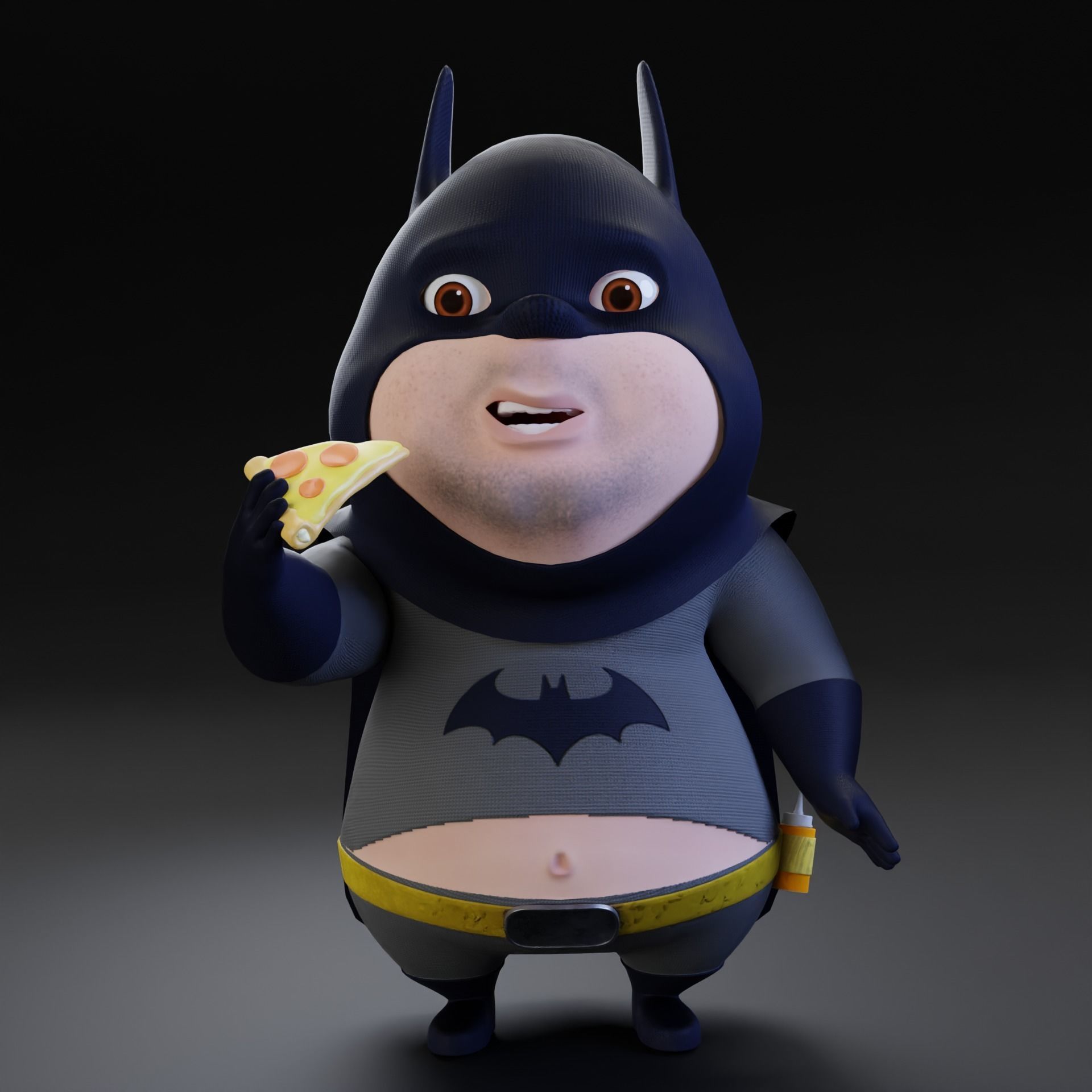Fat Batman free VR / AR / low-poly 3D model | CGTrader