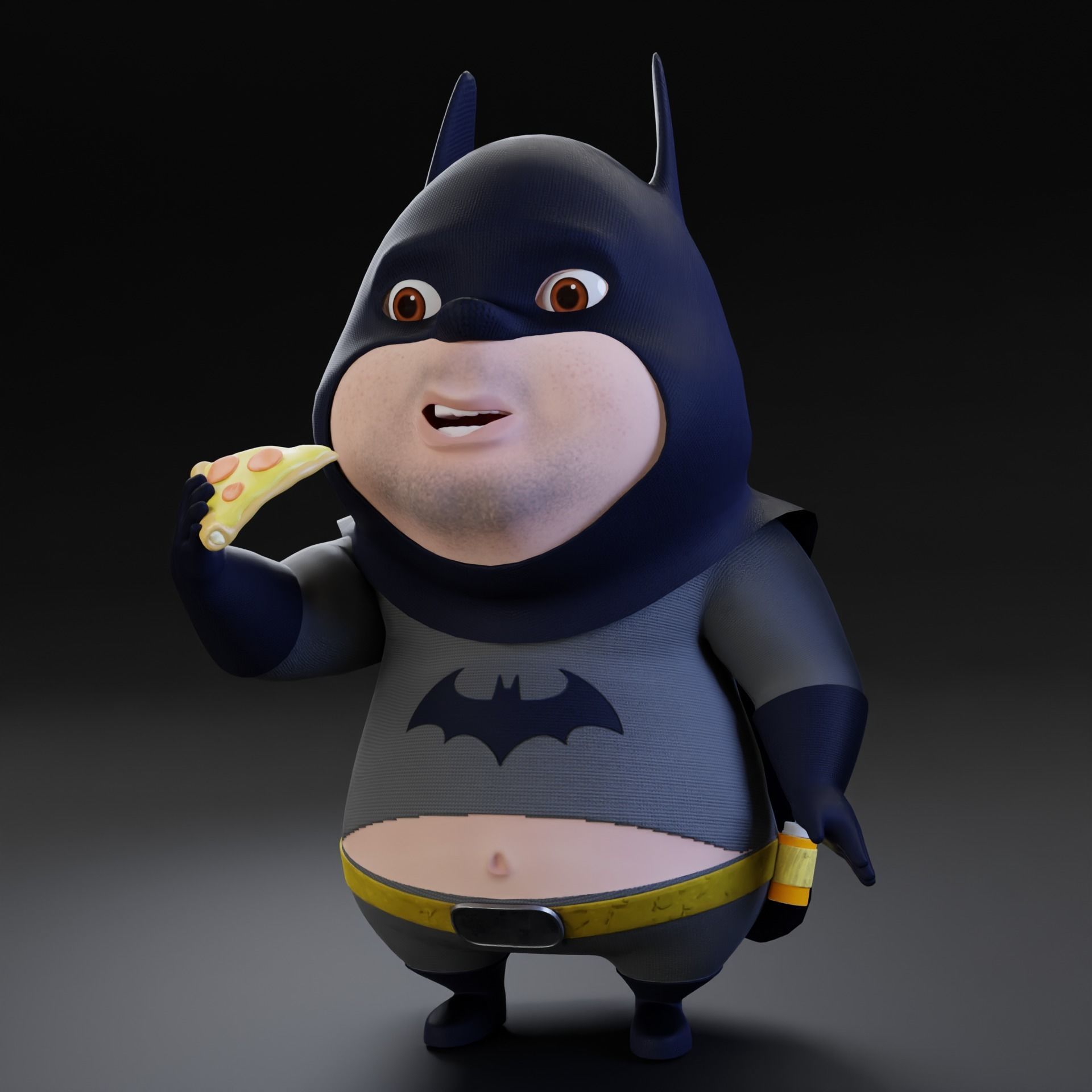 Fat Batman free VR / AR / low-poly 3D model | CGTrader