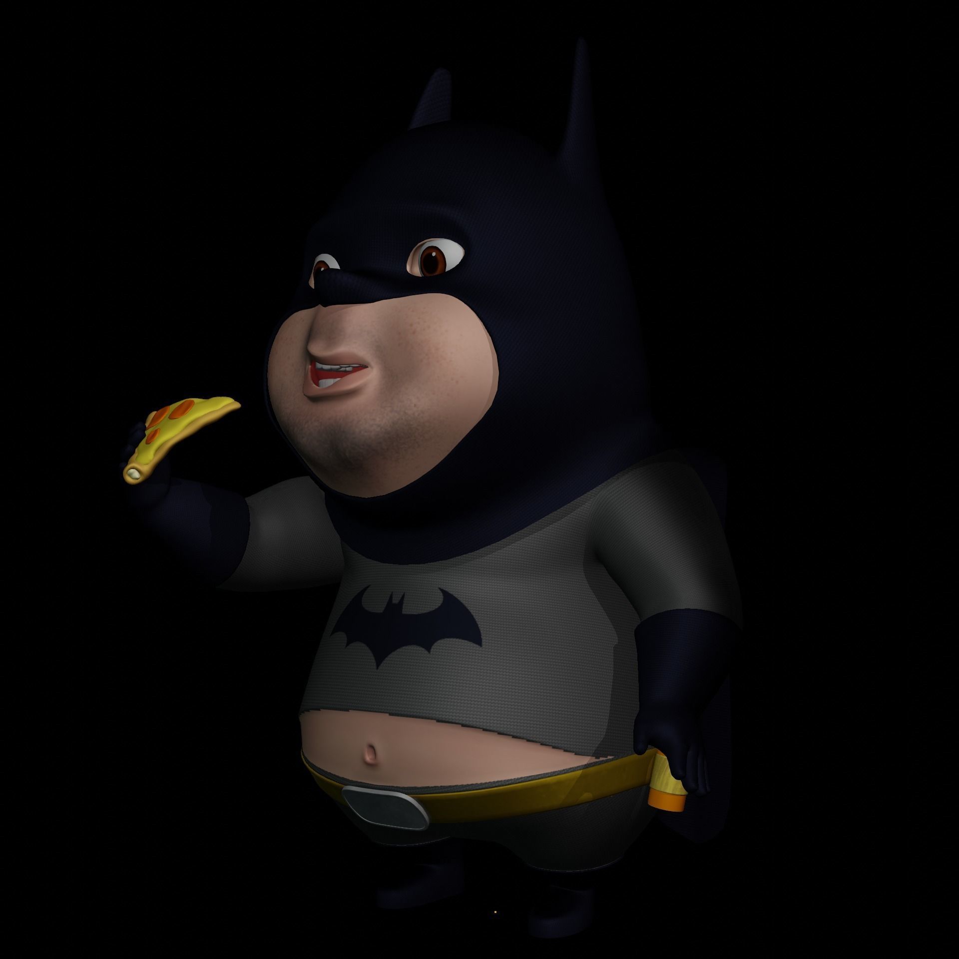 Fat Batman free VR / AR / low-poly 3D model | CGTrader