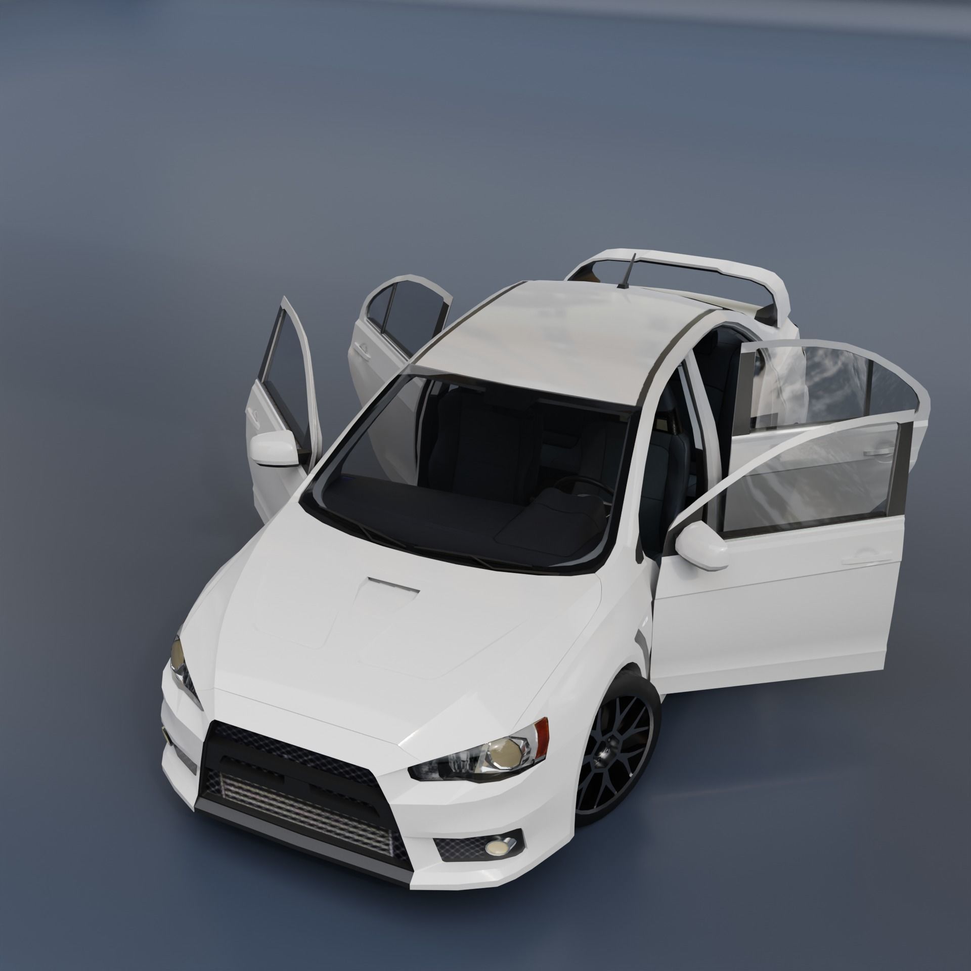3D model Mitsubishi Lancer VR / AR / low-poly | CGTrader