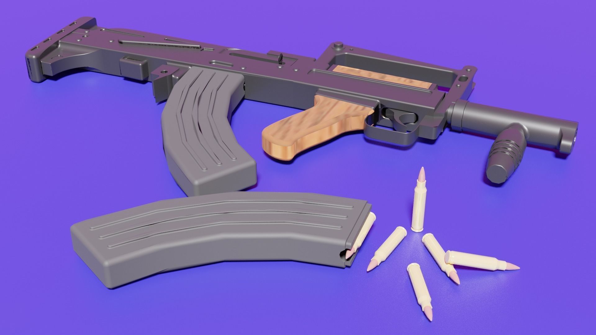 3D model Groza Assault Rifle VR / AR / low-poly | CGTrader
