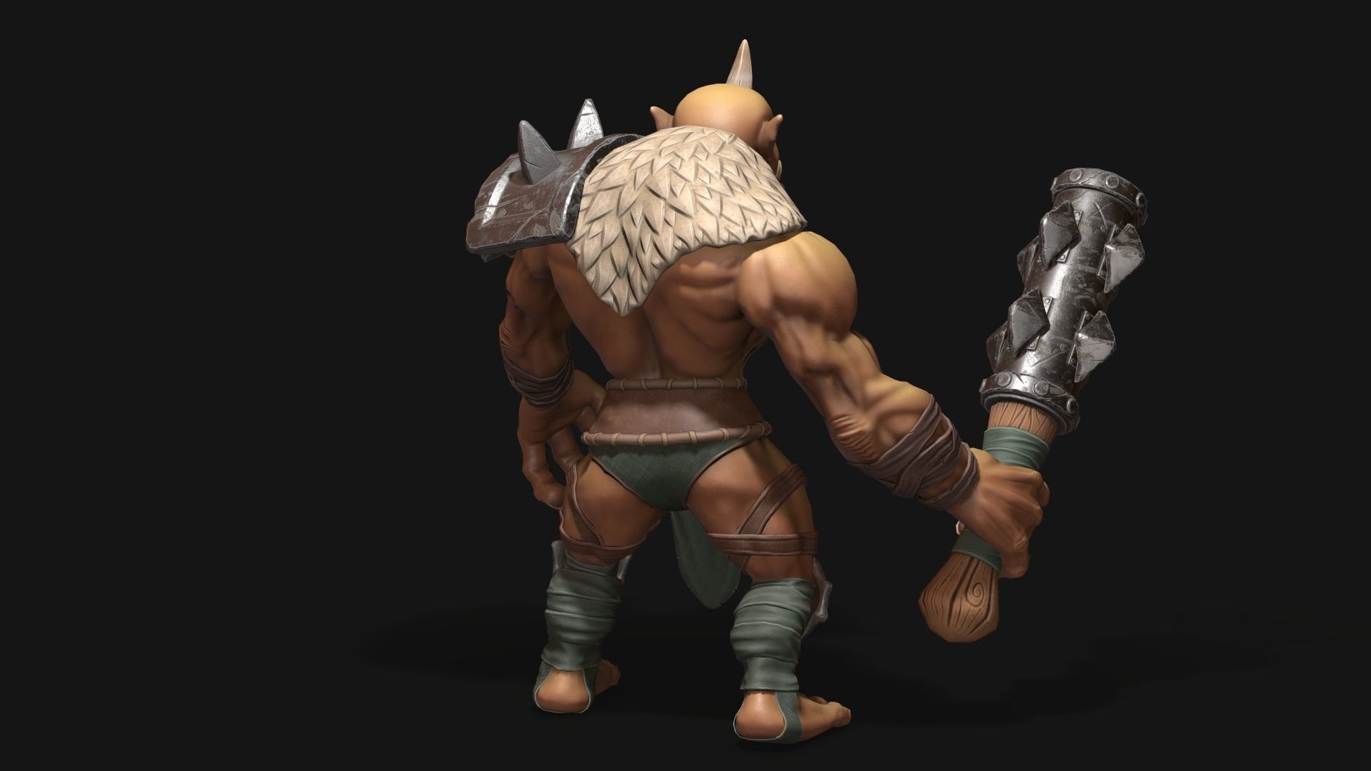 3D model Ogre Warrior - Game Ready VR / AR / low-poly rigged animated ...