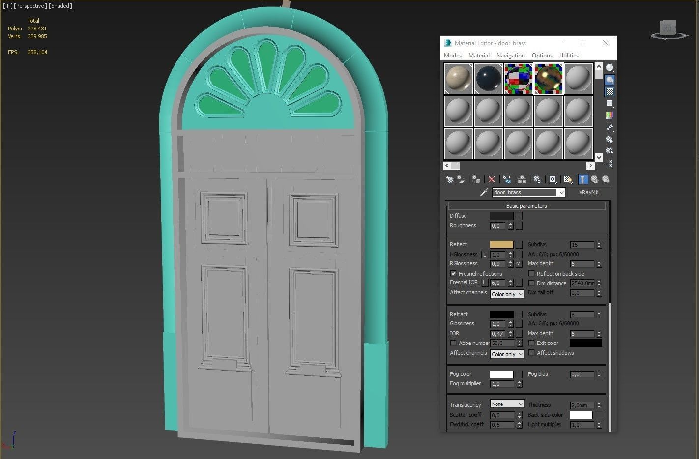 Entrance classic door 41 3D model | CGTrader