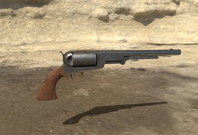 3D model The Colt Walker 1847 VR / AR / low-poly | CGTrader