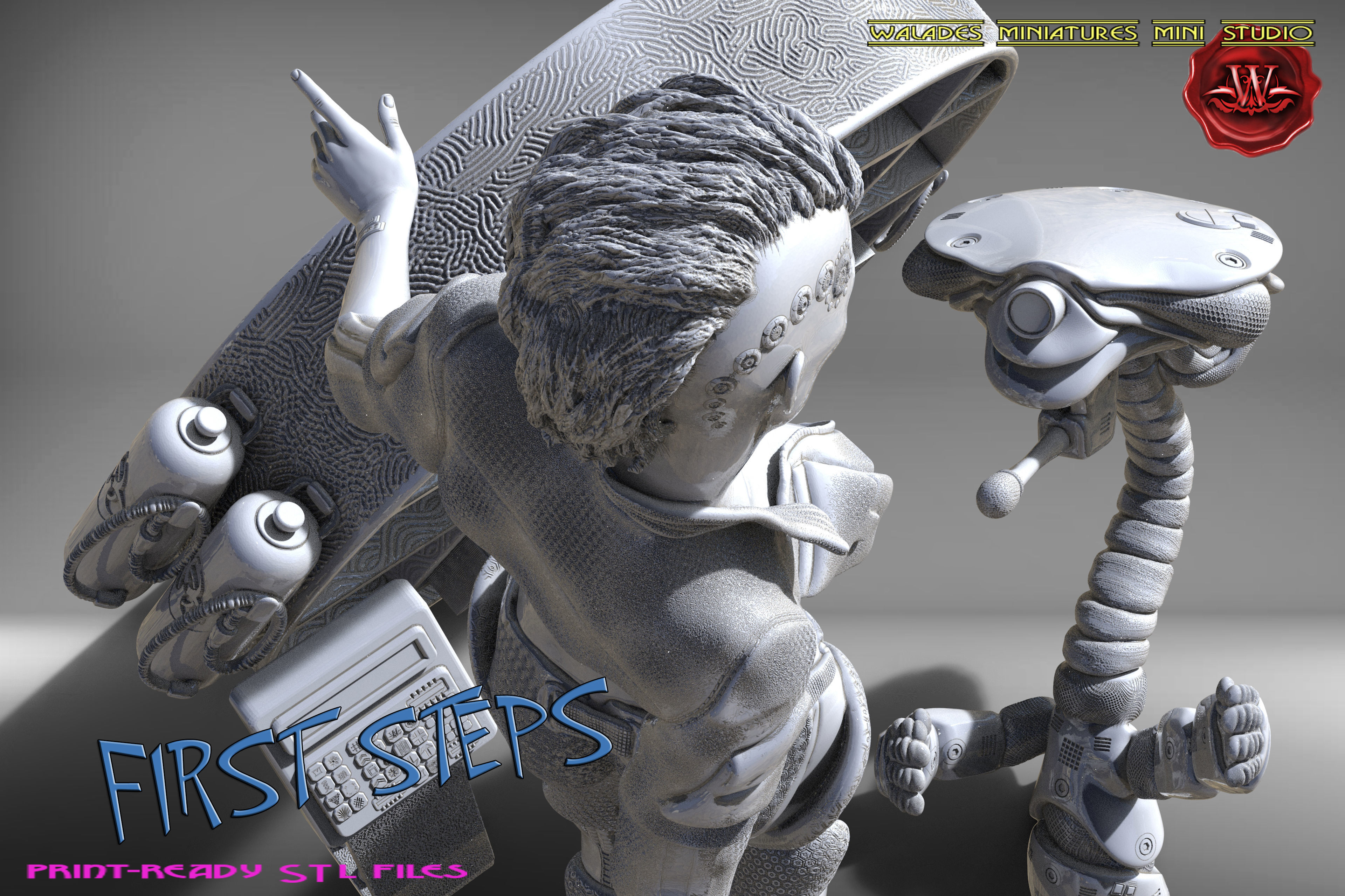 First steps 3D model 3D printable | CGTrader