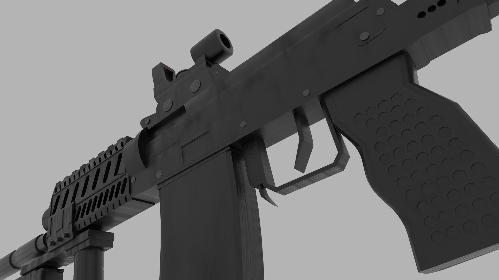 Ak gun modified free VR / AR / low-poly 3D model | CGTrader