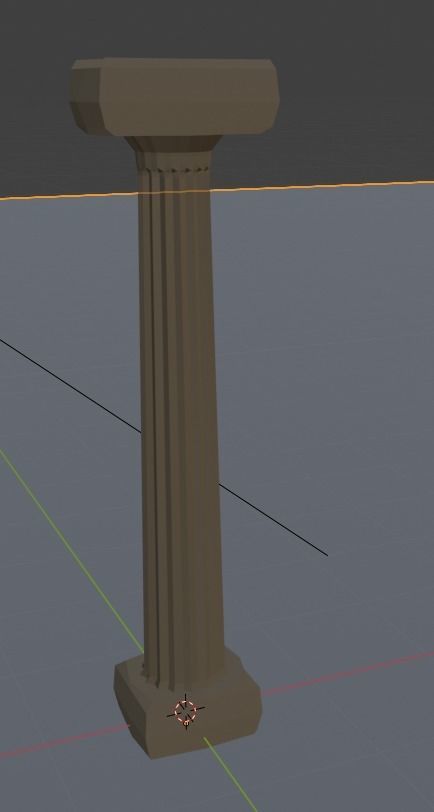 3D model Greek Architecture Pillar VR / AR / low-poly | CGTrader