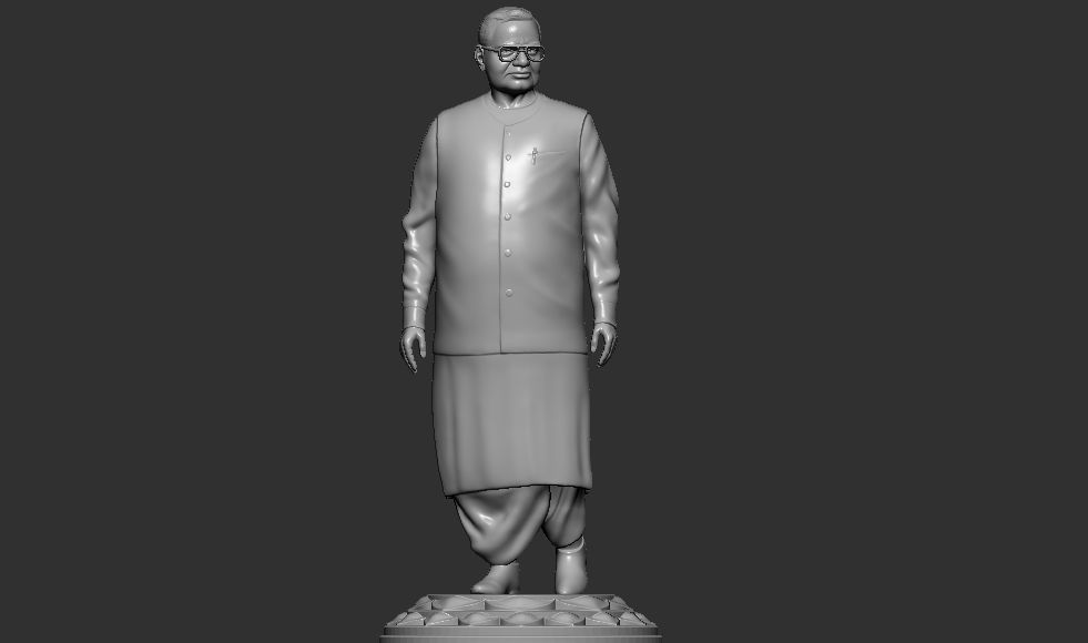 Atal Bihari Vajpayee Full body pose 3D model 3D printable | CGTrader