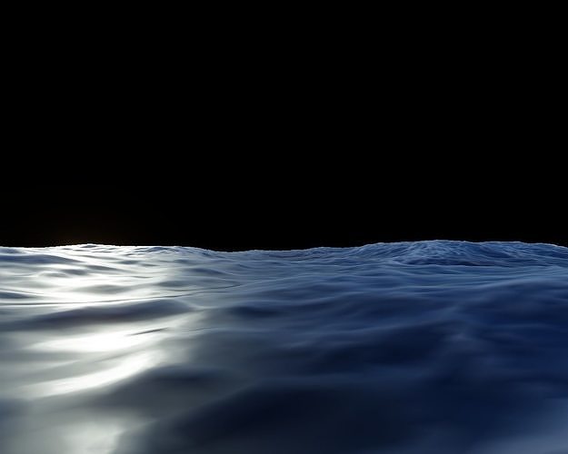 Ocean free 3D model animated rigged | CGTrader
