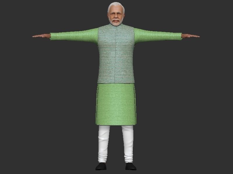 Narendra Modi model for Rigging and Animation 3D model | CGTrader