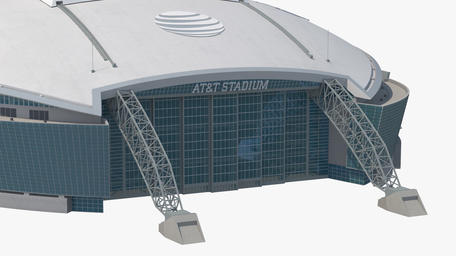 ATT Stadium Building 3D model | CGTrader