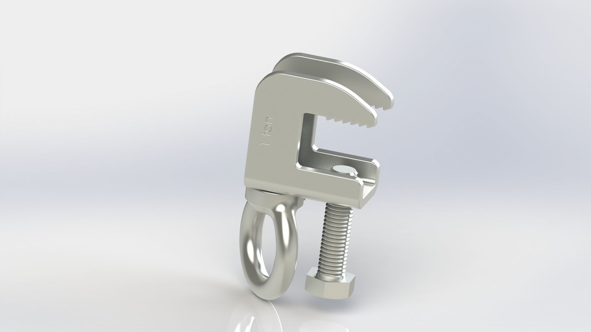 Beam clamp with eyebolt 3D model | CGTrader