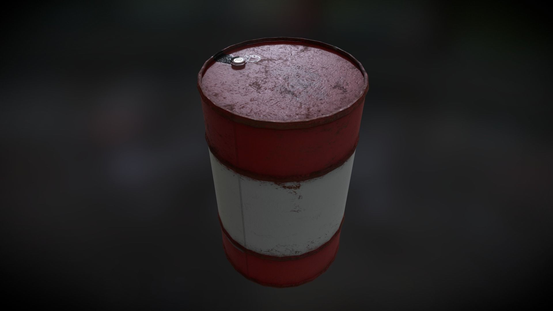 3D model Explosive Red Oil Barrel - 4K PBR VR / AR / low-poly | CGTrader