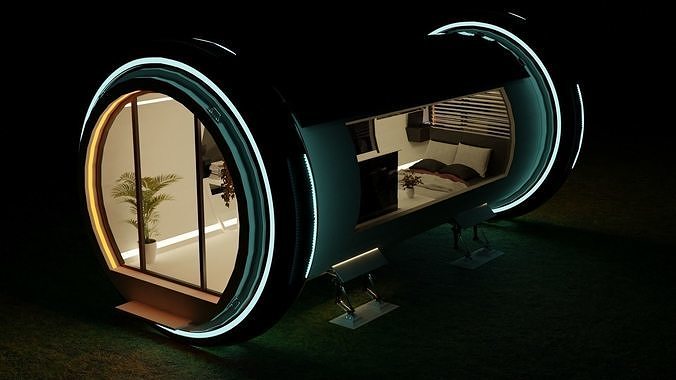 capsule home 3D model | CGTrader