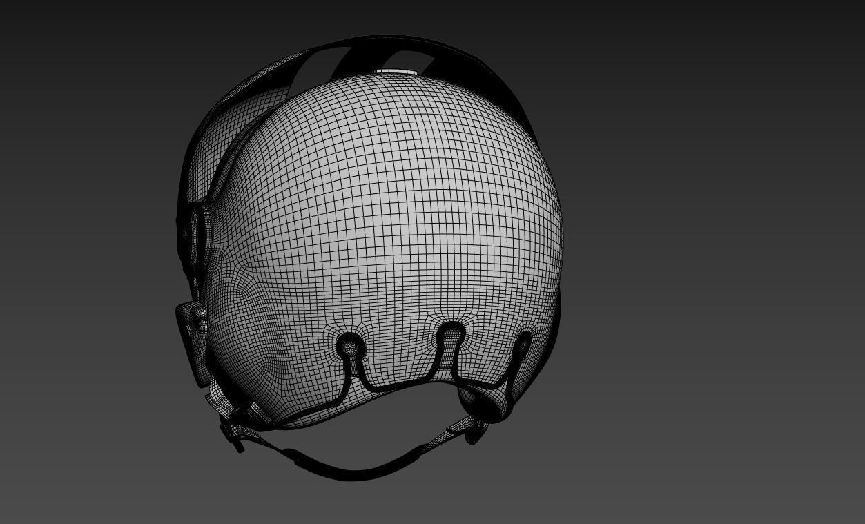 MSA Gallet LA100 Jet Pilot Flight Helmet 3D model | CGTrader