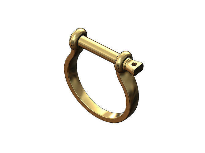 Sailing buckle shaped ring US size 5to8 3D model 3D printable | CGTrader