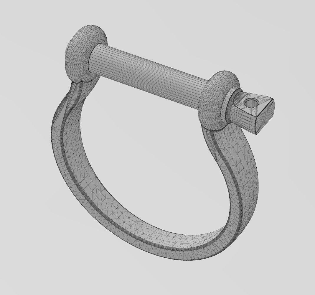Sailing buckle shaped ring US size 5to8 3D model 3D printable | CGTrader