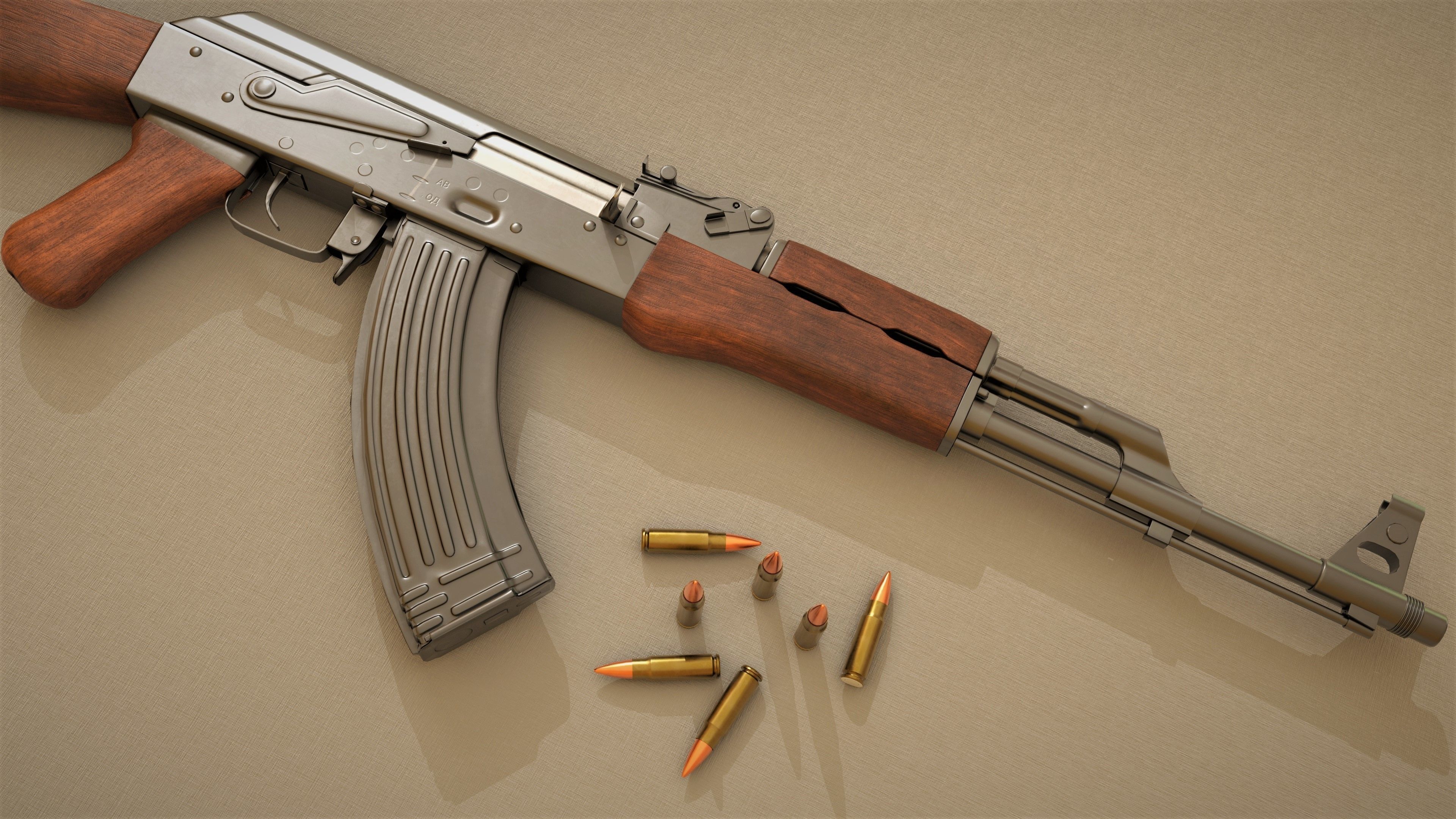 AKM rifle 3D asset | CGTrader