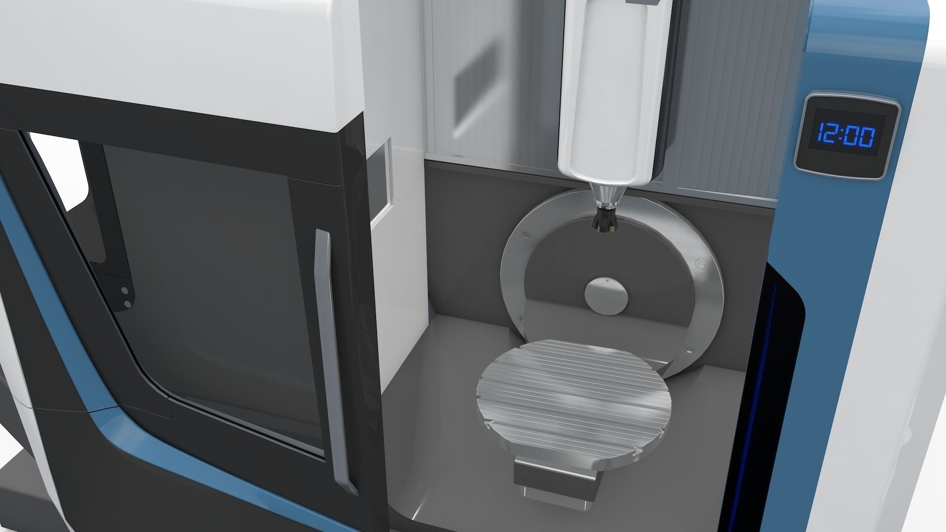 Milling Machine CNC 3D model animated rigged | CGTrader