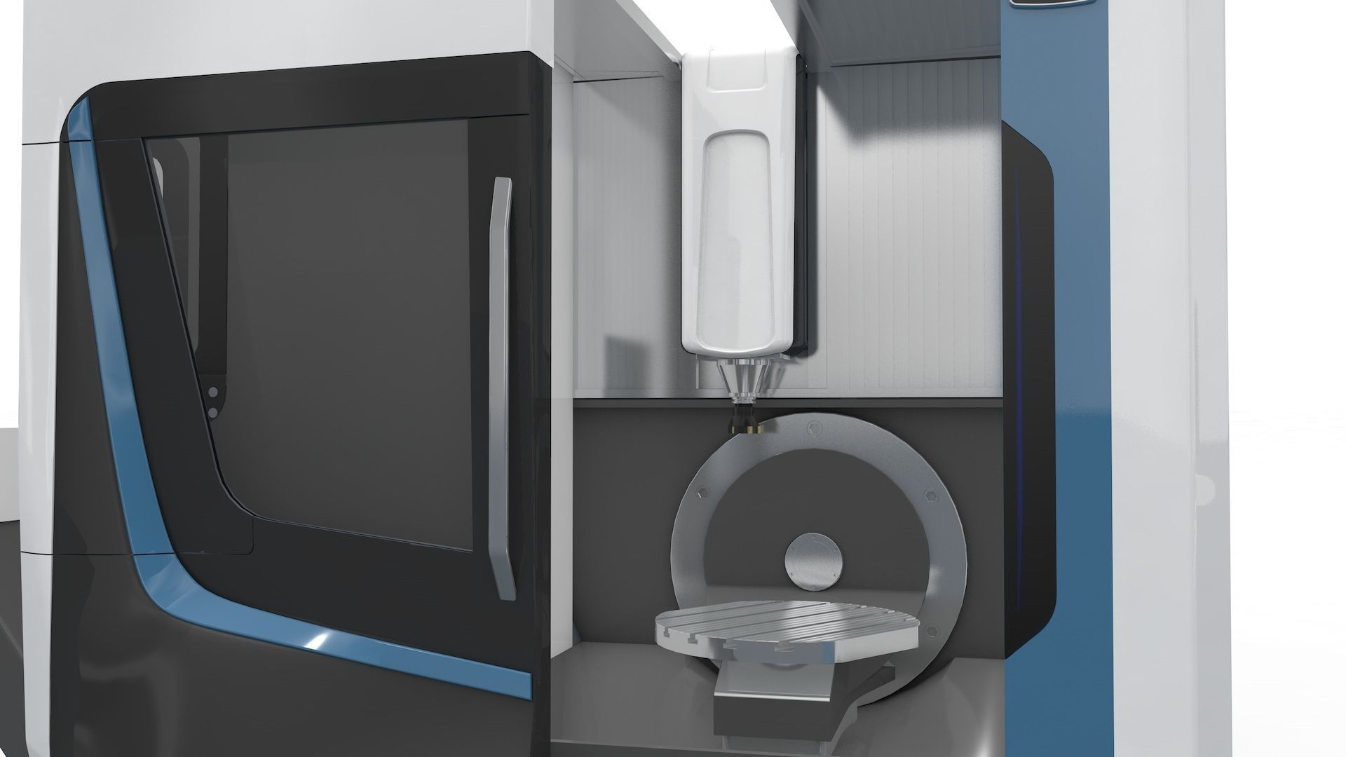 Milling Machine CNC 3D model animated rigged | CGTrader