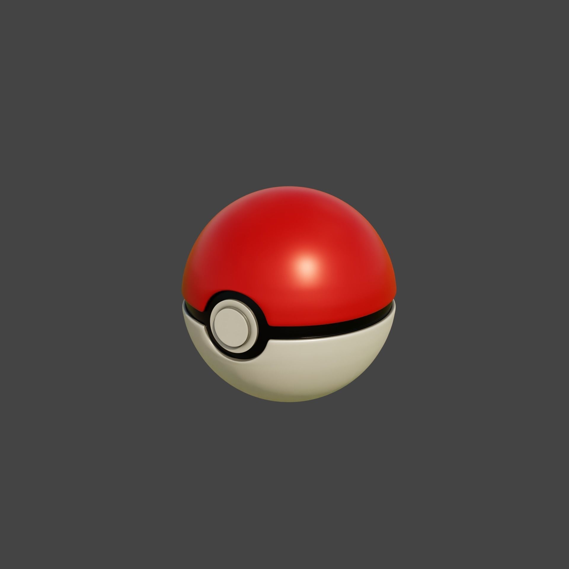 Pokeball pokemon ball free VR / AR / low-poly 3D model animated rigged ...