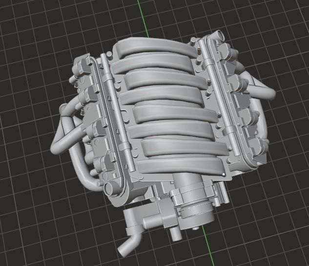 3D model GM LS3 Engine VR / AR / low-poly | CGTrader