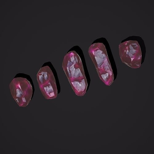 3D model Medieval Style Pink Jewels VR / AR / low-poly | CGTrader