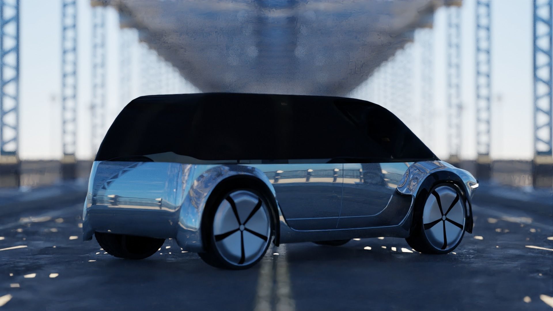 Autonomous Family Car 3D model | CGTrader