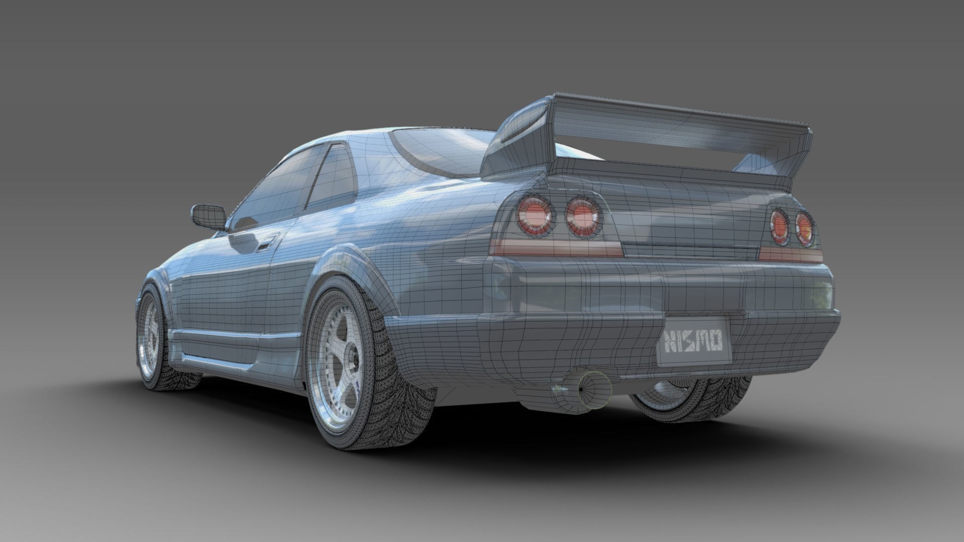 3D model Nissan Skyline GT-R R33 V-Spec VR / AR / low-poly | CGTrader