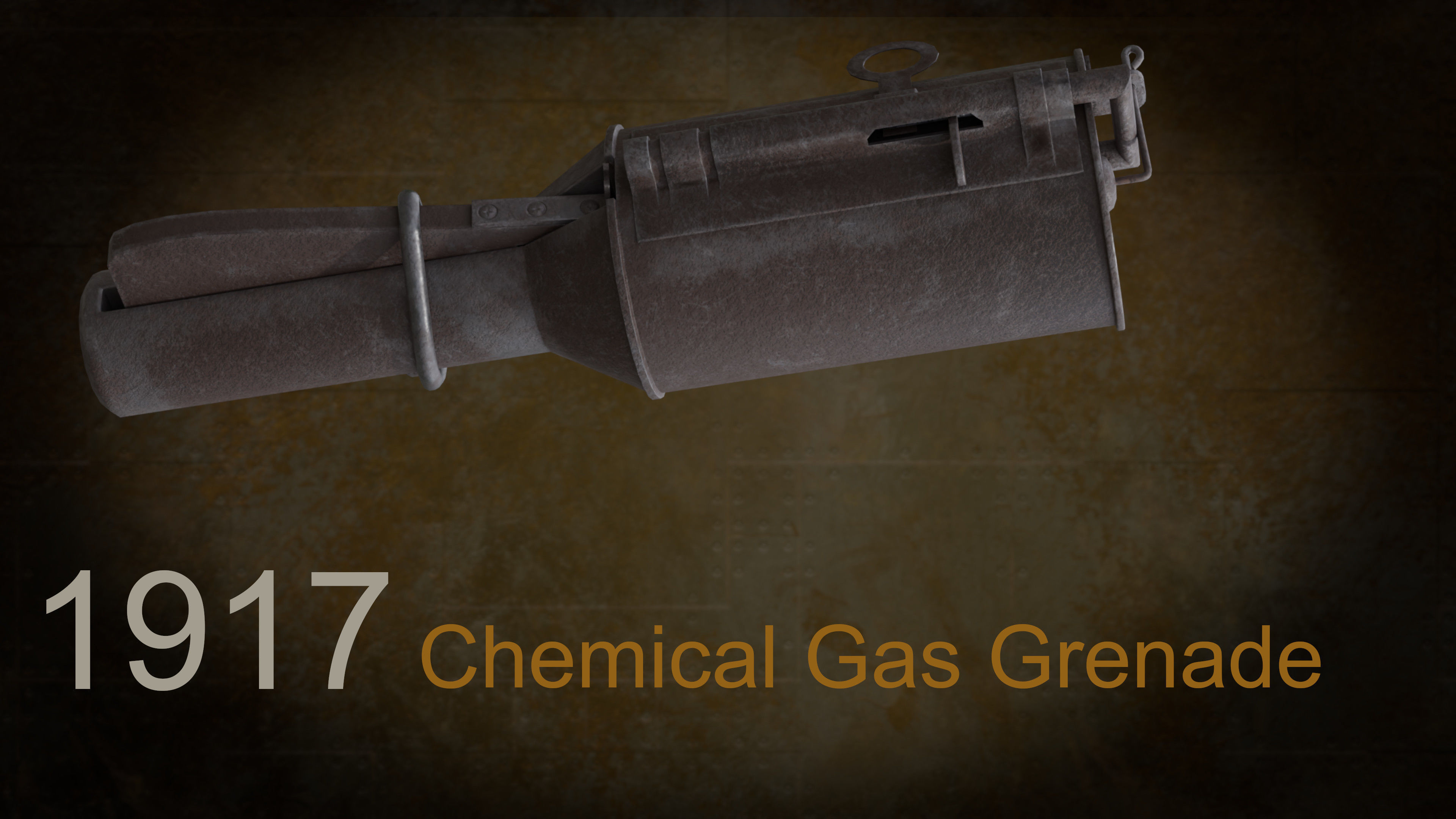 3D model 1917 Chemical Gas Grenade VR / AR / low-poly rigged | CGTrader