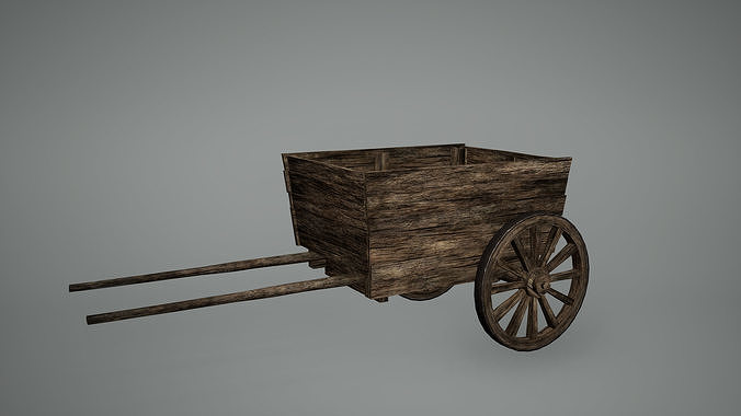 3D model Viking Cart Low Poly Game Ready VR / AR / low-poly | CGTrader