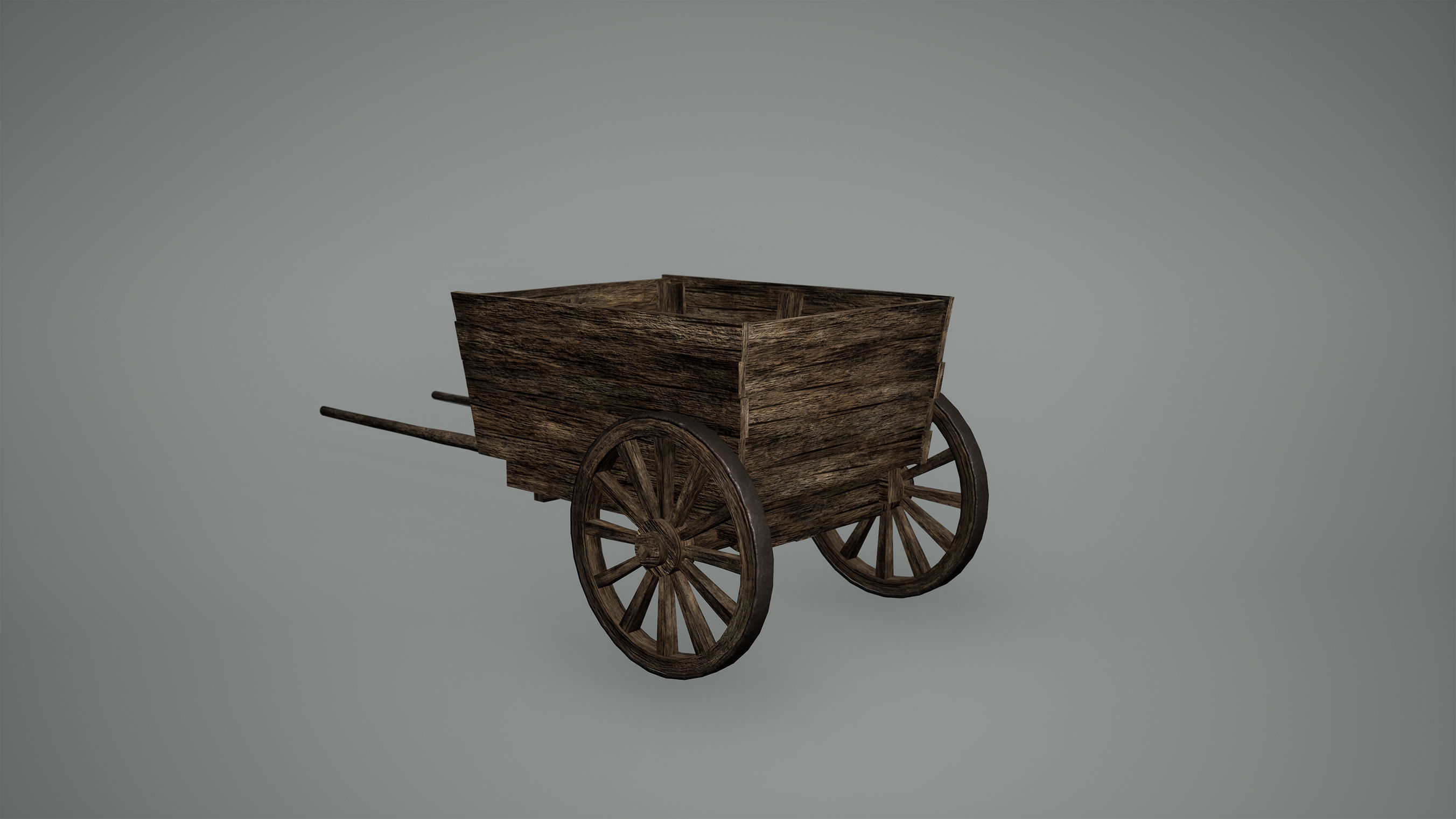 3D model Viking Cart Low Poly Game Ready VR / AR / low-poly | CGTrader