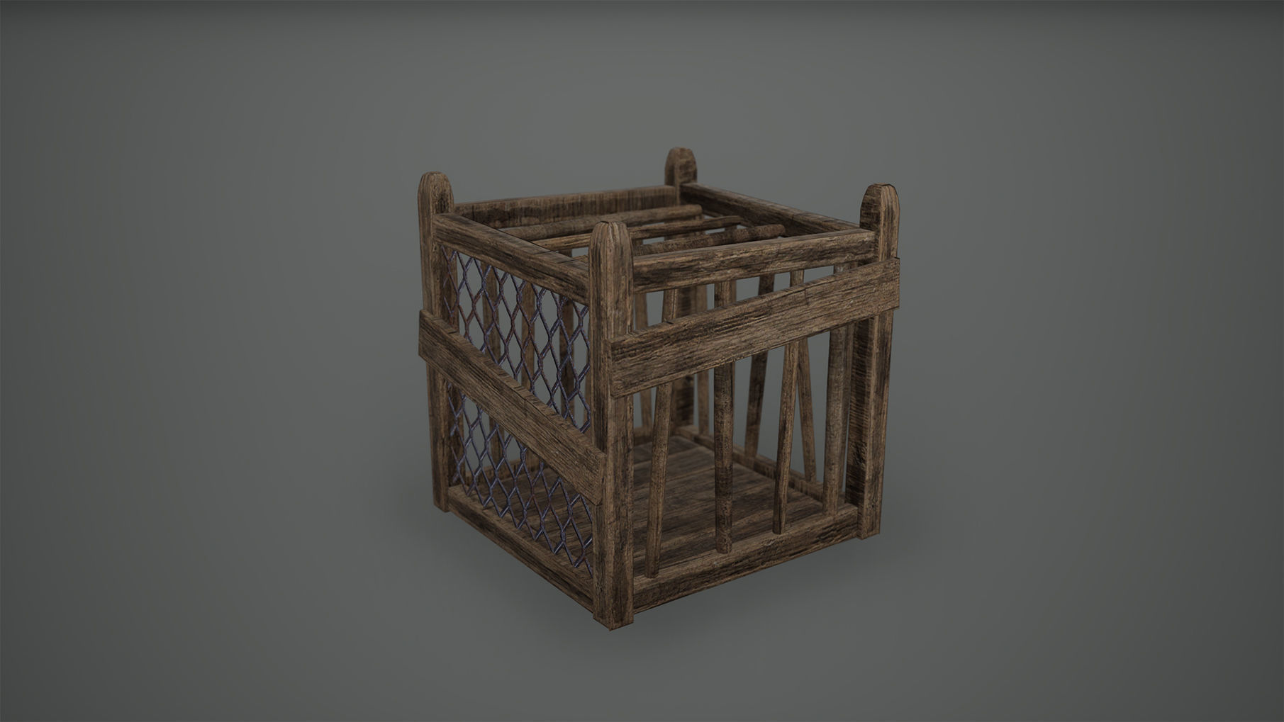 3D model Viking Crates Barrels Bottles Low Poly Game Ready VR / AR ...